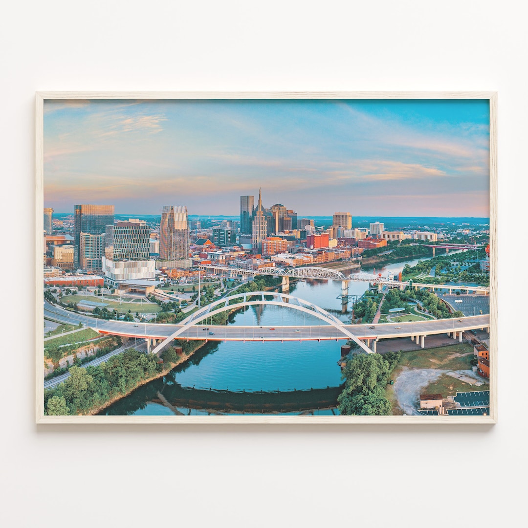 Nashville Colorful Poster Print, Nashville Photo Wall Art, Nashville ...