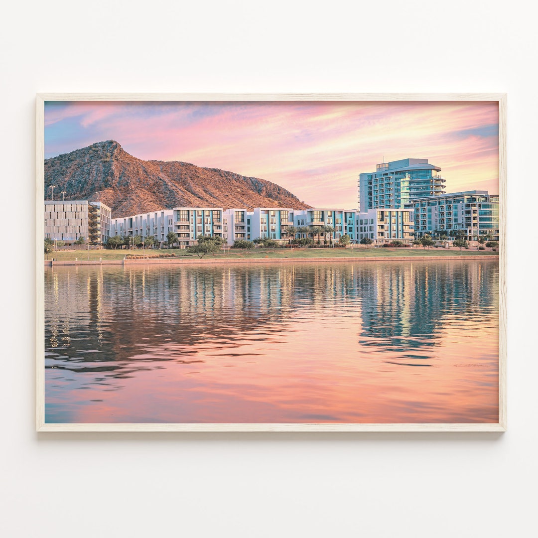 Tempe Colorful Poster Print, Tempe Photo Wall Art, Tempe Wall Decor ...