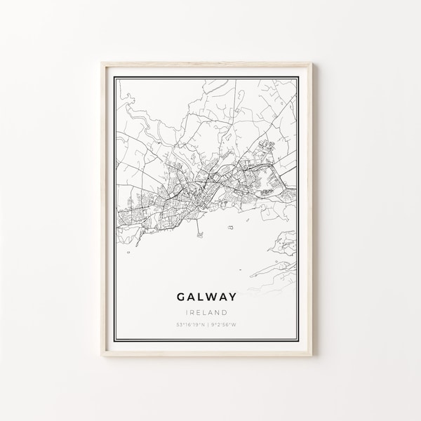 Ireland and Wall Map Poster - Etsy