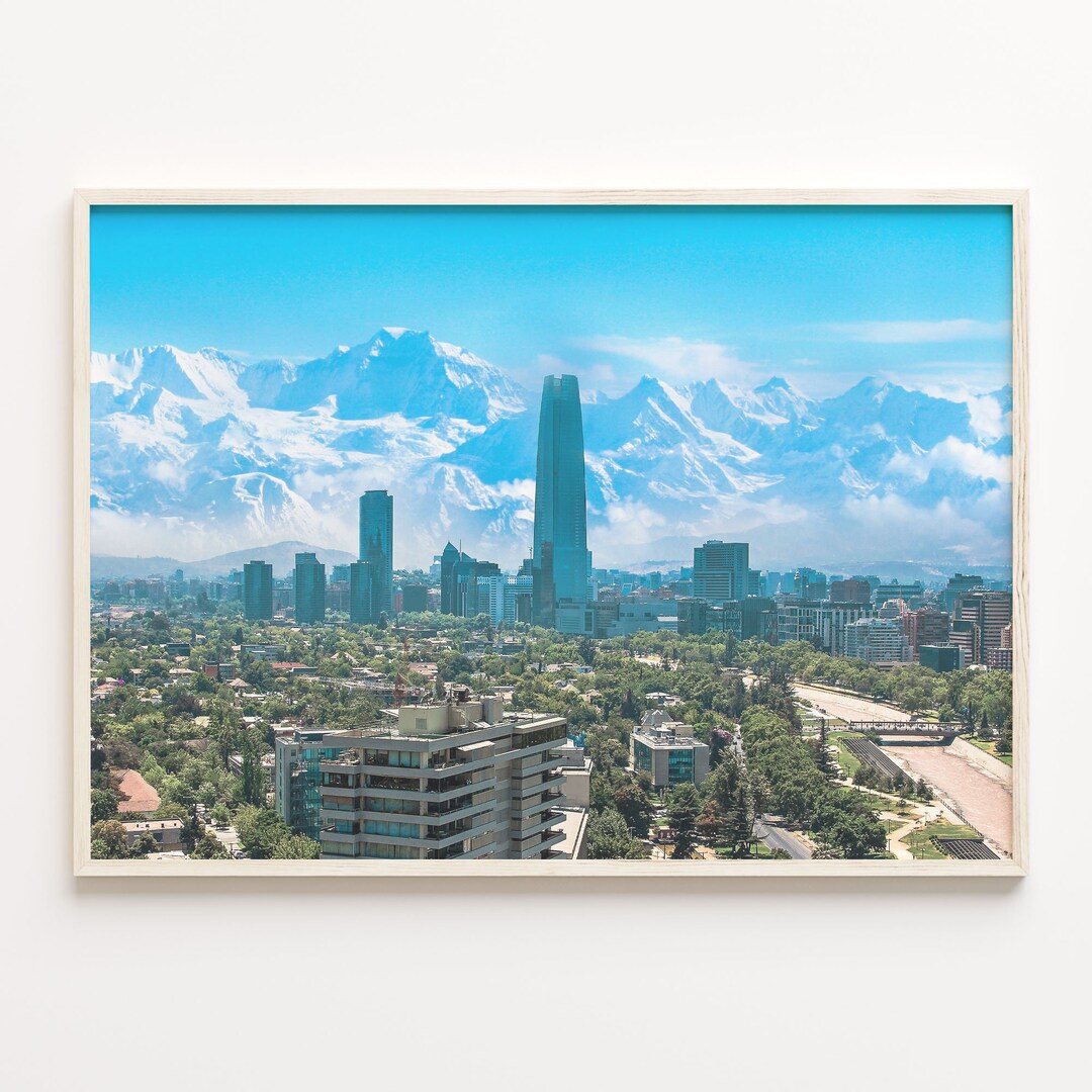 Chile Colorful Poster Print Horizontal, Chile Photo Wall Art, Chile ...