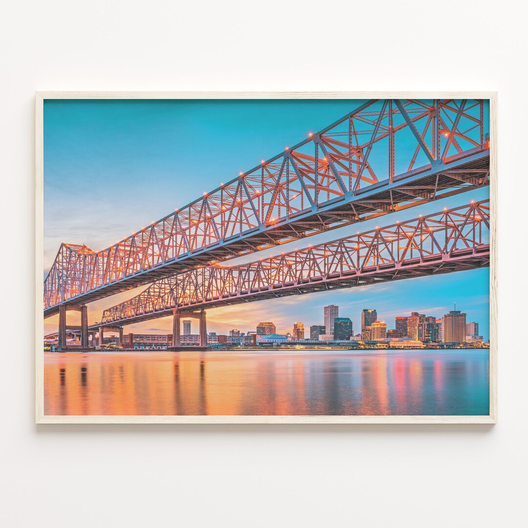 Mississippi River Colorful Poster Print, Mississippi River Photo Art ...