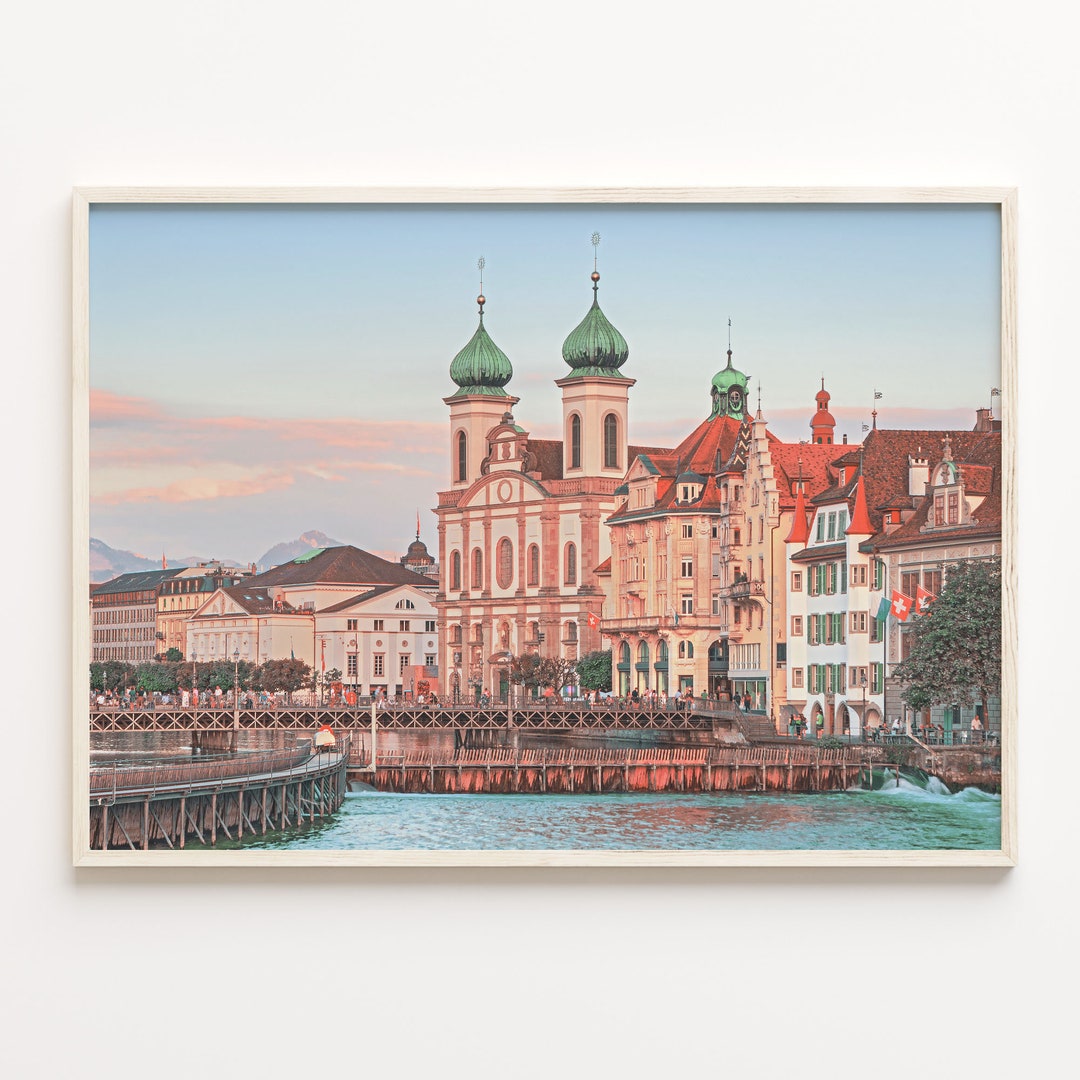 Switzerland Colorful Poster Print, Switzerland Photo Wall Art ...