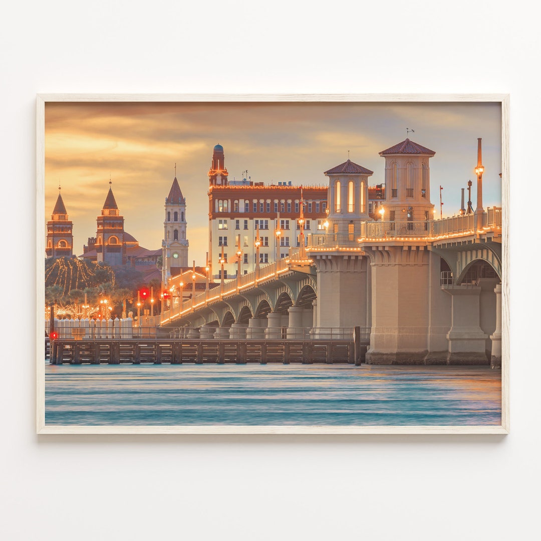 St Augustine Colorful Poster Print, St Augustine Photo Art, St ...