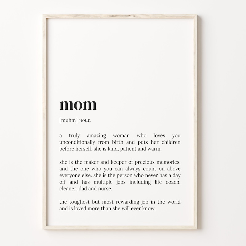 Mom Definition - Etsy