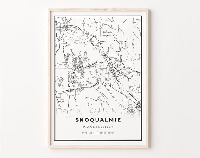 Summit at Snoqualmie Printable Trail Map 16x20, Summit at Snoqualmie ...