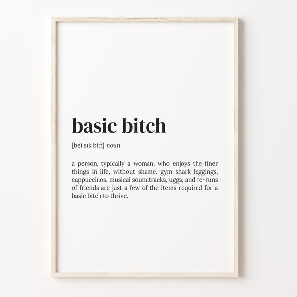 Basic Bitch Art - Etsy
