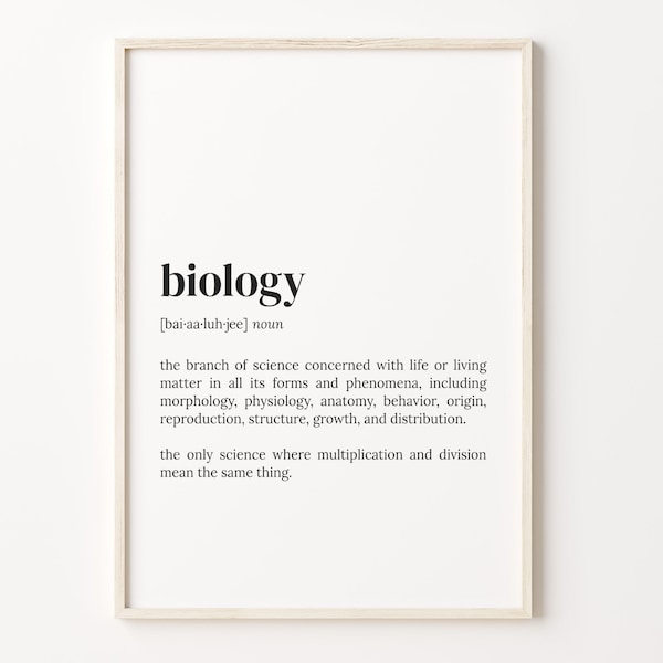 Biology Poster - Etsy