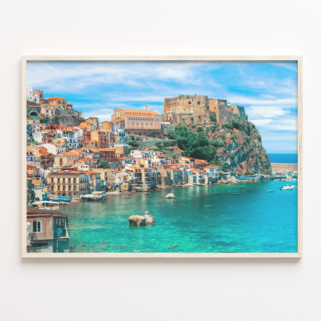 Calabria Colorful Poster Print Horizontal, Calabria Photo Art, Calabria ...