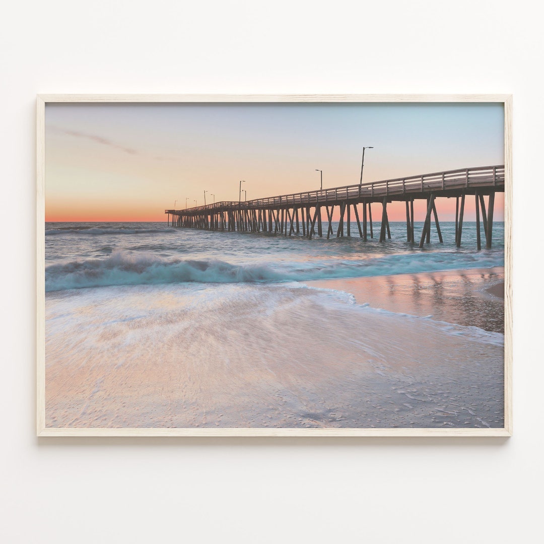 Virginia Beach Colorful Poster Print, Virginia Beach Photo Wall Art ...