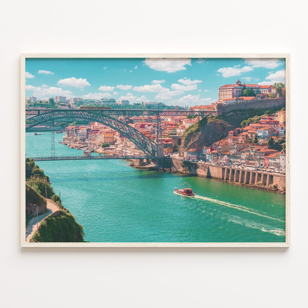 Porto Cityscape Poster: Colorful Travel Wall Art - Etsy