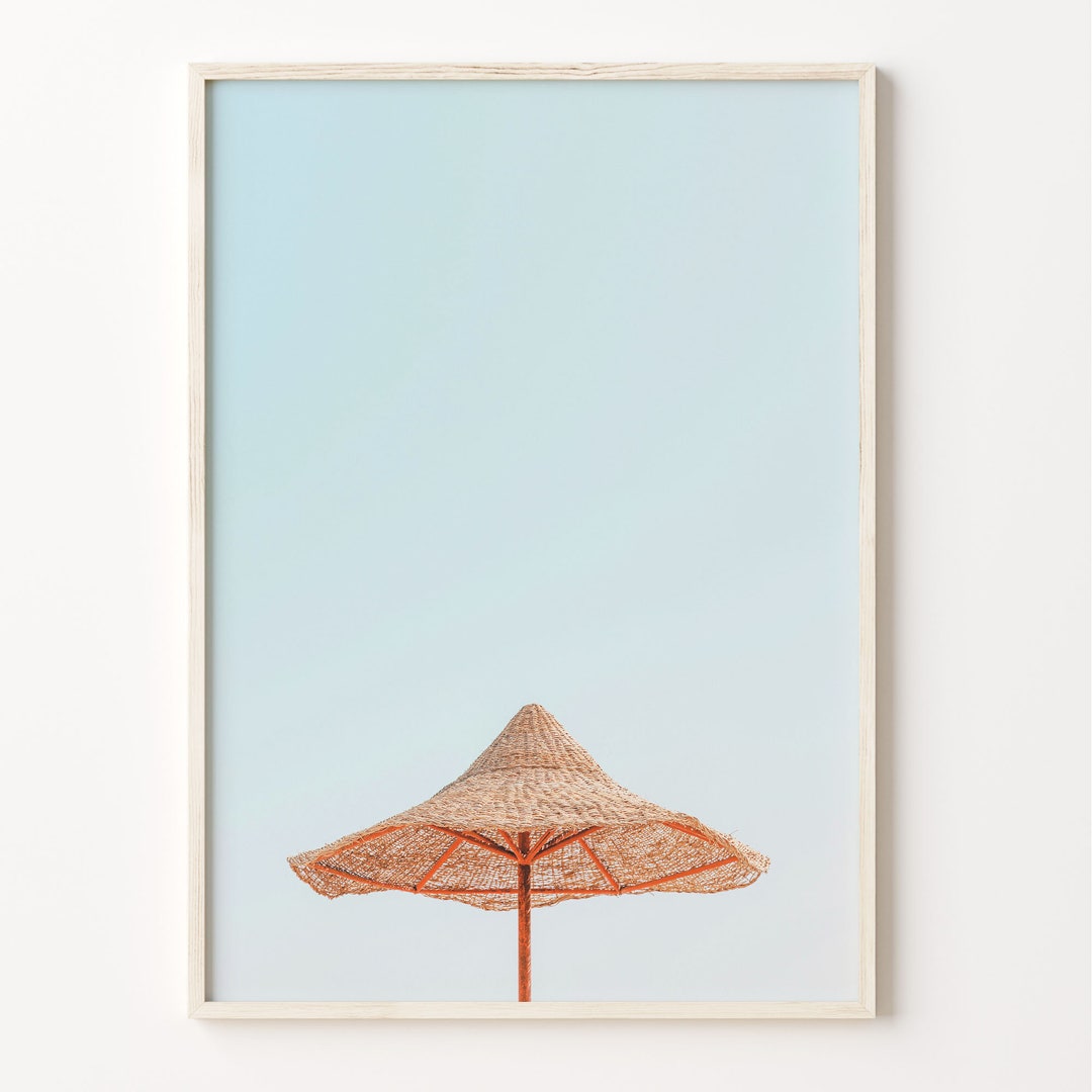 Thatched Hut Colorful Poster Print, Thatched Hut Photo Wall Art, Wall ...