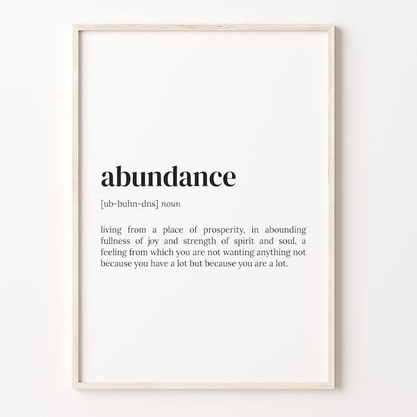 Abundance - Etsy