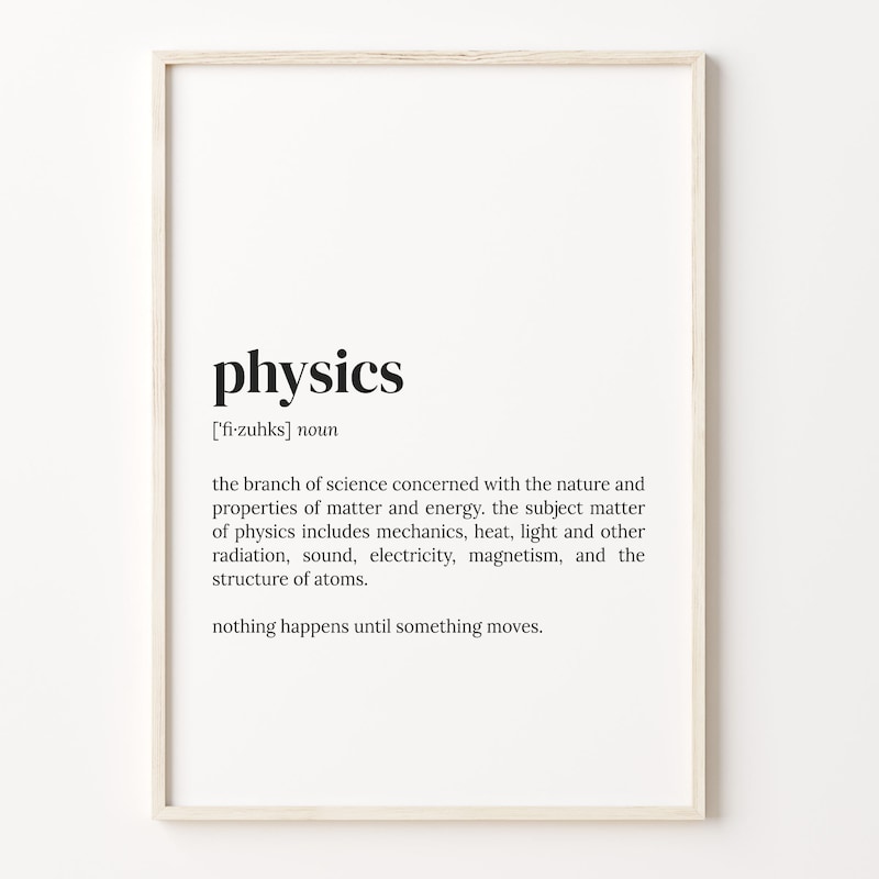 Physics Wall Art - Etsy