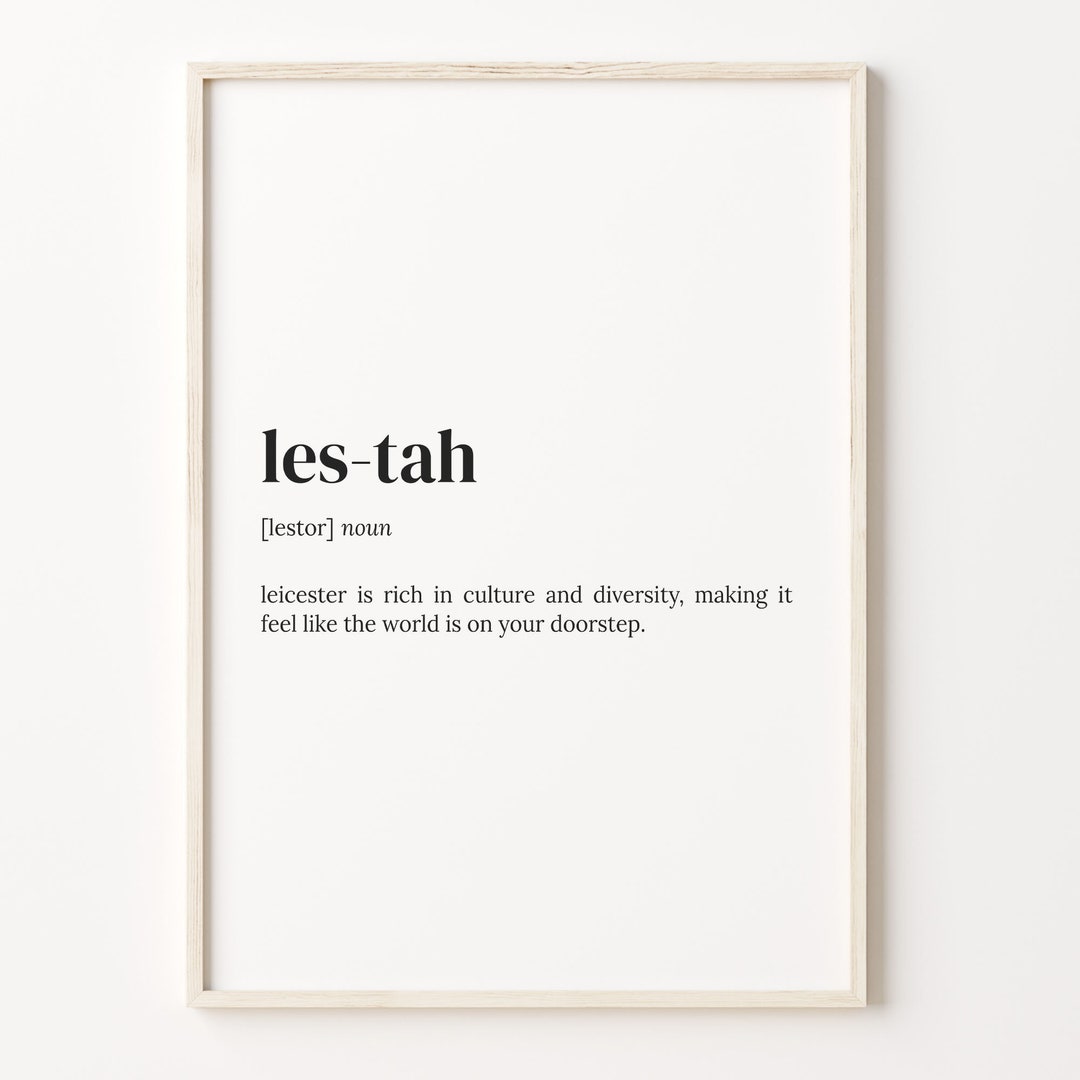 Les-tah Definition Print: Dictionary Quote Wall Art - Etsy