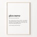 Picu Nurse Definition Print Dictionary Poster Quote Wall - Etsy