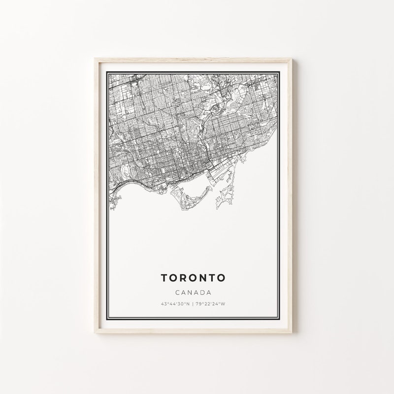 Canada map cities toronto - Etsy.de