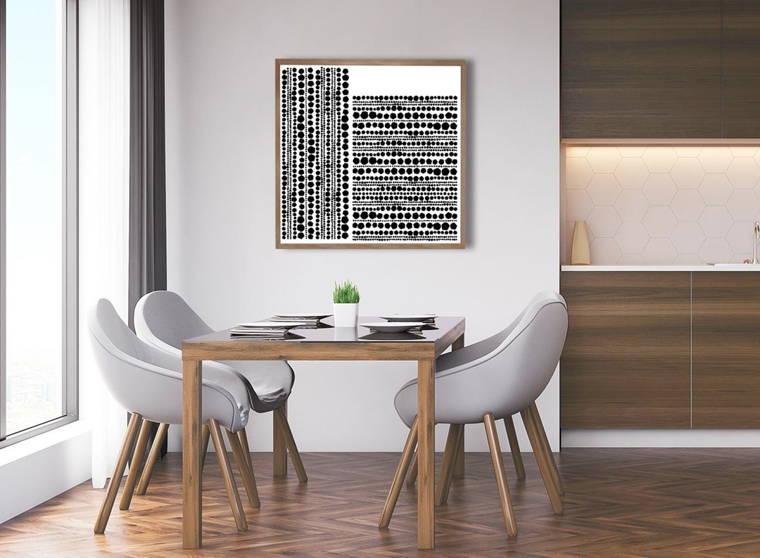 Handmade Pointillism Wall Art, Modern Abstract Print (digital Download ...