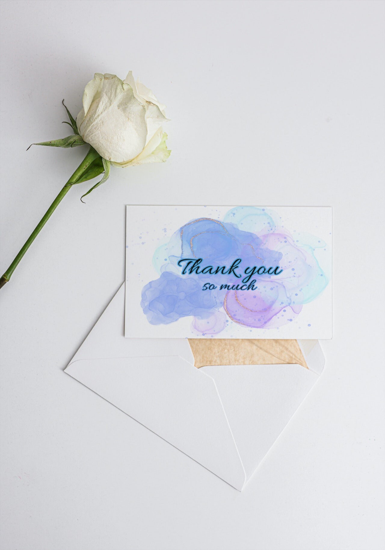 Thank You so Much Card, Beautiful Printable Thank You so Much, Greeting ...