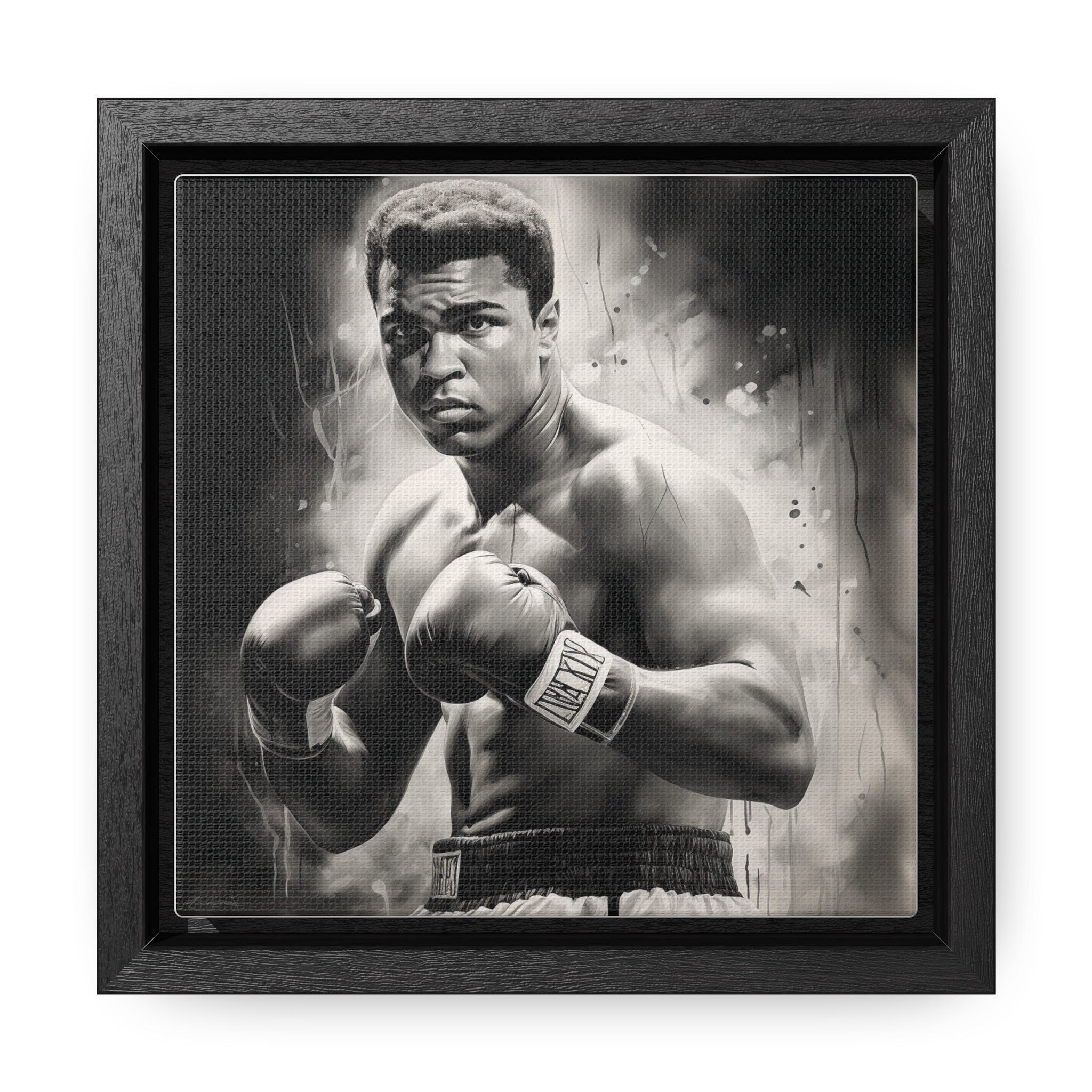 Champion's Canvas: Muhammad Ali Inspired Art Canvas Square Frame - Etsy