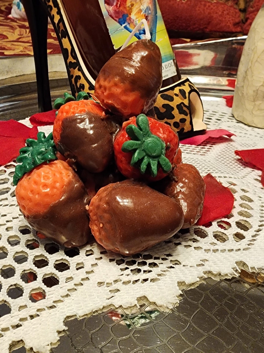 Chocolate Covered Strawberries Scented Paraffin Wax Candle - Etsy
