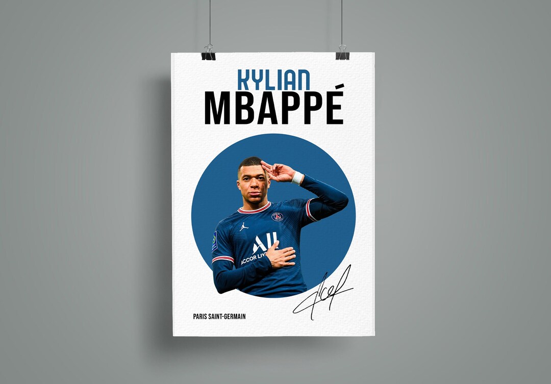 Poster Kylian Mbappe France Psg Paris Saint Germain France Turtle - Etsy