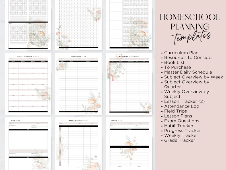 2025 2026 Homeschool Planner Printable | Charlotte Mason Inspired ...