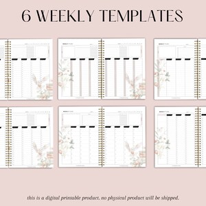 HOMESCHOOL PLANNER Printable Weekly Templates + Covers in A4 Size - Etsy