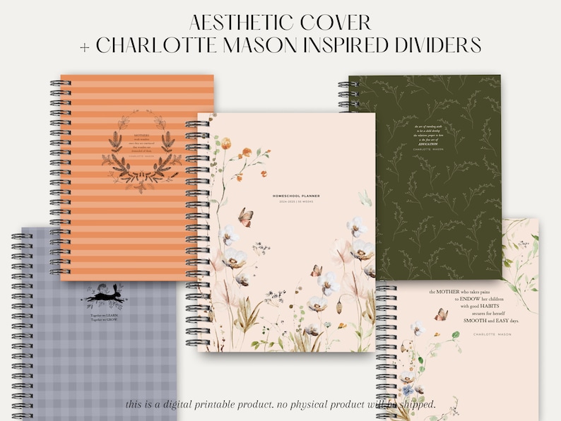 2025 2026 Homeschool Planner Printable - Wild Blooms | Charlotte Mason ...