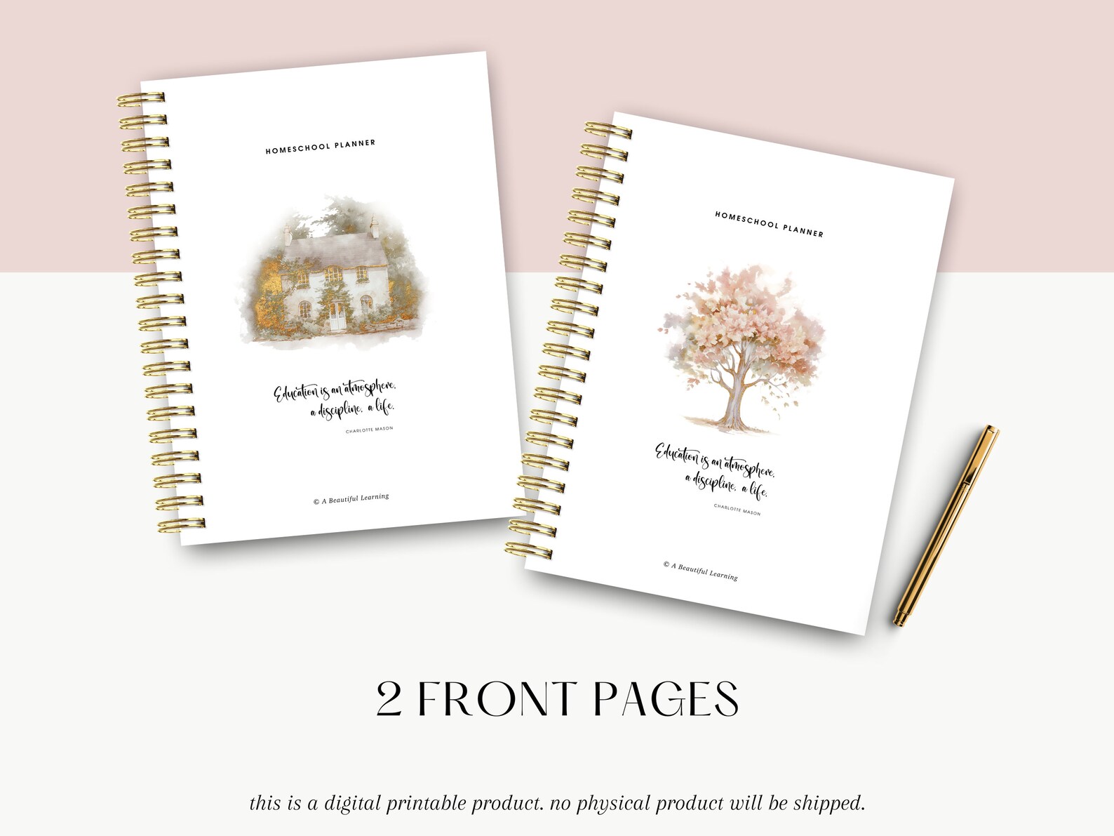 HOMESCHOOL PLANNER Printable Weekly Templates + Covers in A4 Size - Etsy