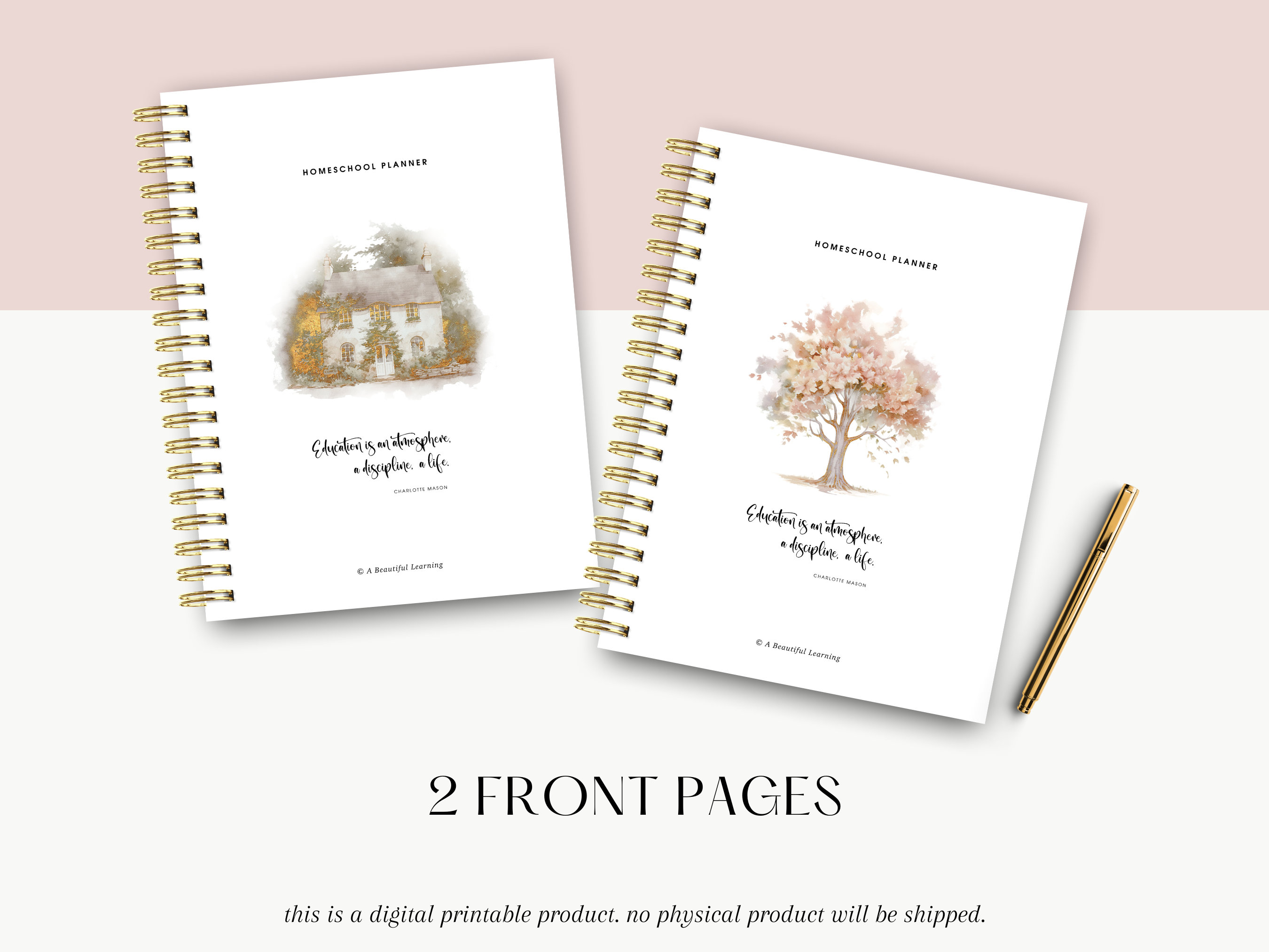 HOMESCHOOL PLANNER Printable Weekly Templates + Covers in A4 Size - Etsy