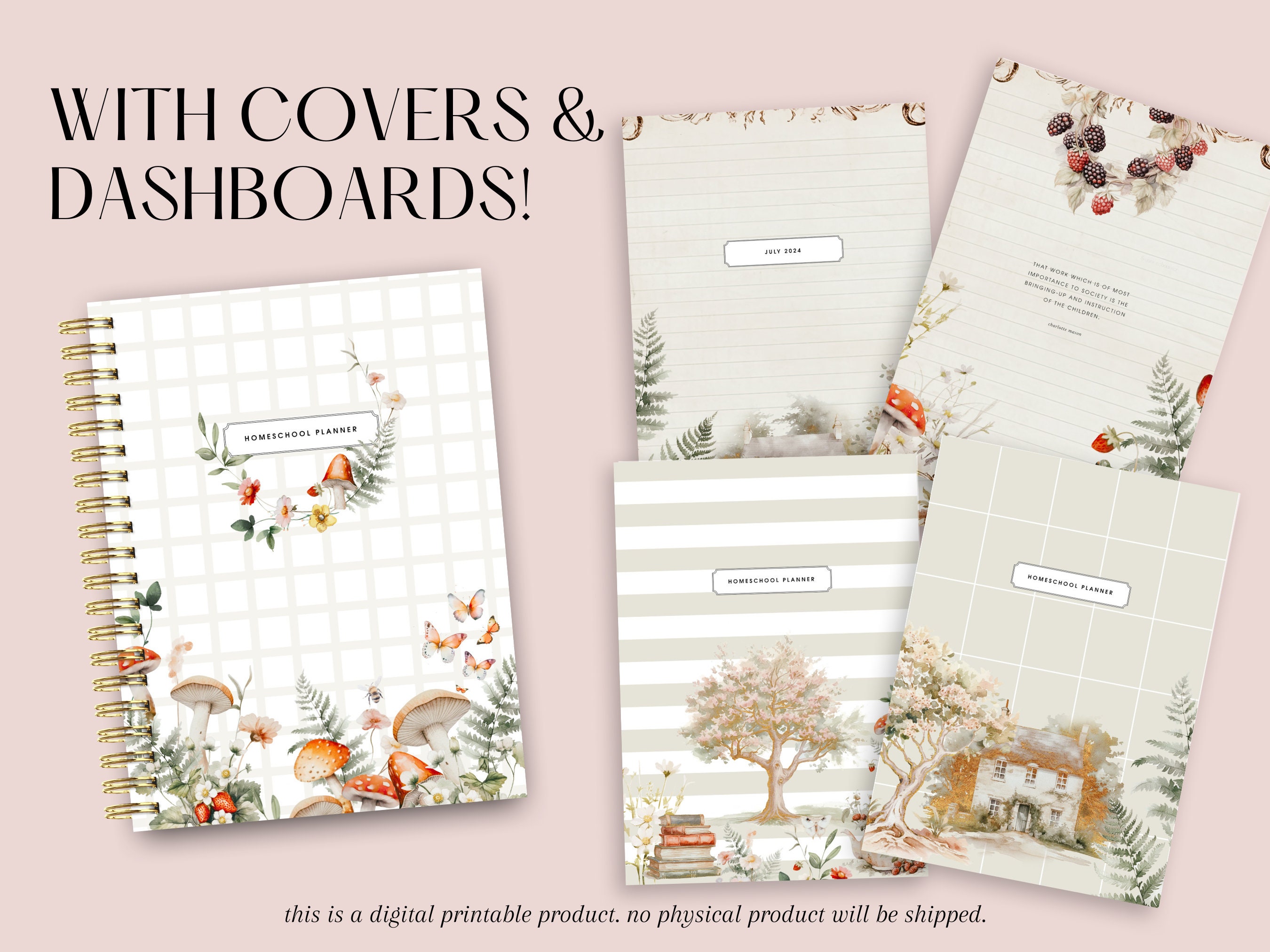 2025 2026 Homeschool Planner Printable | Charlotte Mason Inspired ...