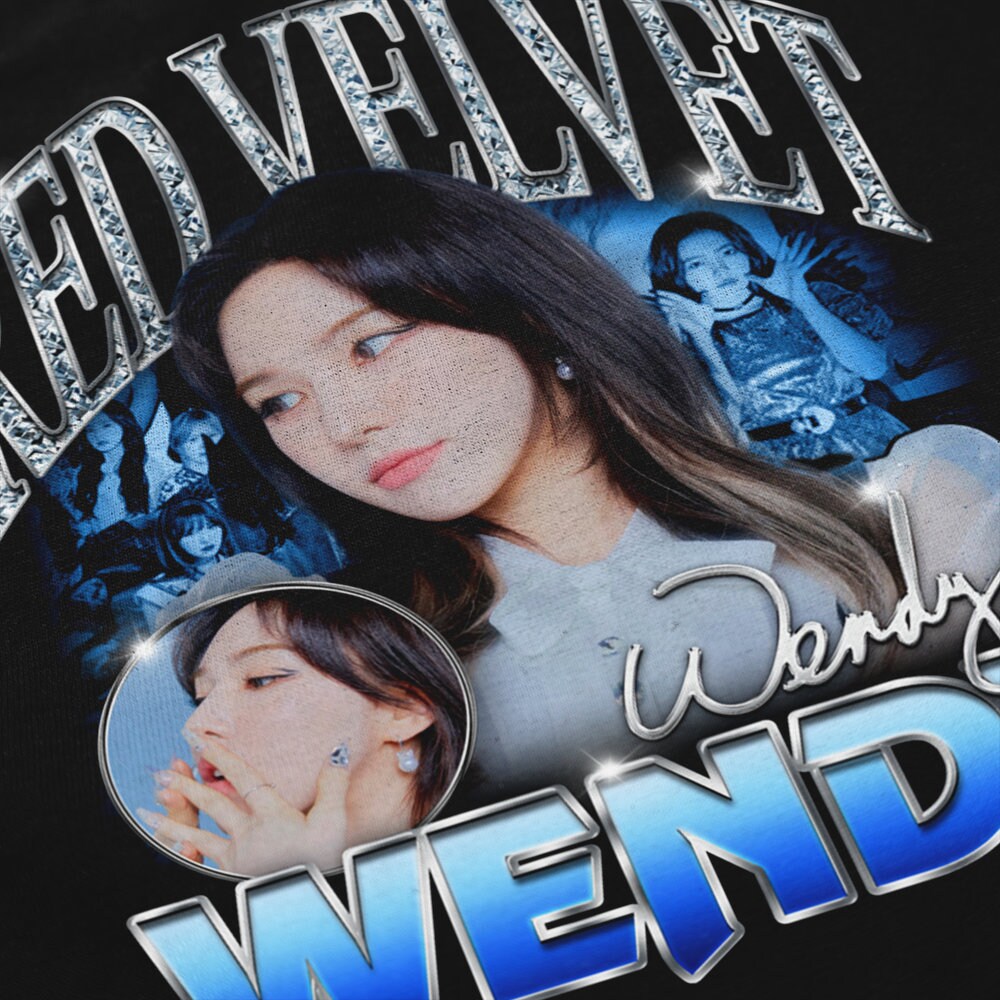 WENDY Red Velvet Rap Tee T-shirt / Irene Seulgi Joy Yeri 90s K-pop SM ...