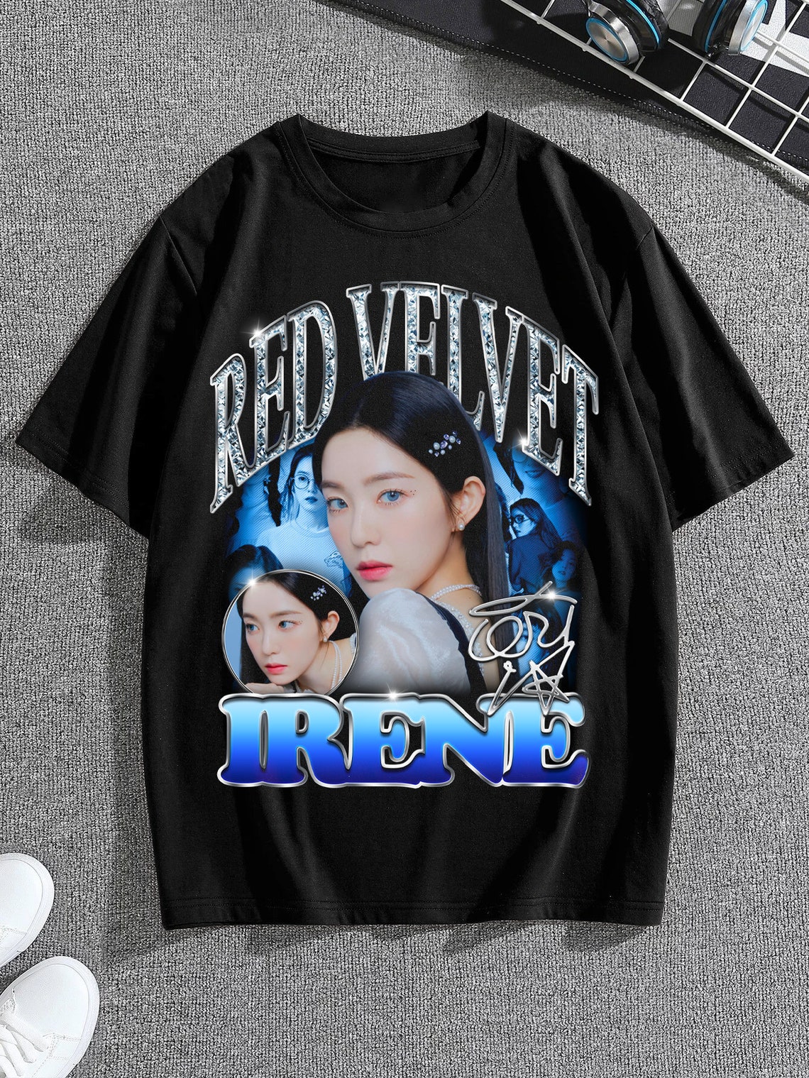 IRENE Red Velvet Rap Tee T-shirt / Seulgi Wendy Joy Yeri 90s K-pop SM ...