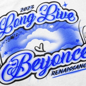 Long Live BEYONCE 2023 Renaissance World Tour 90s Airbrush T-shirt ...