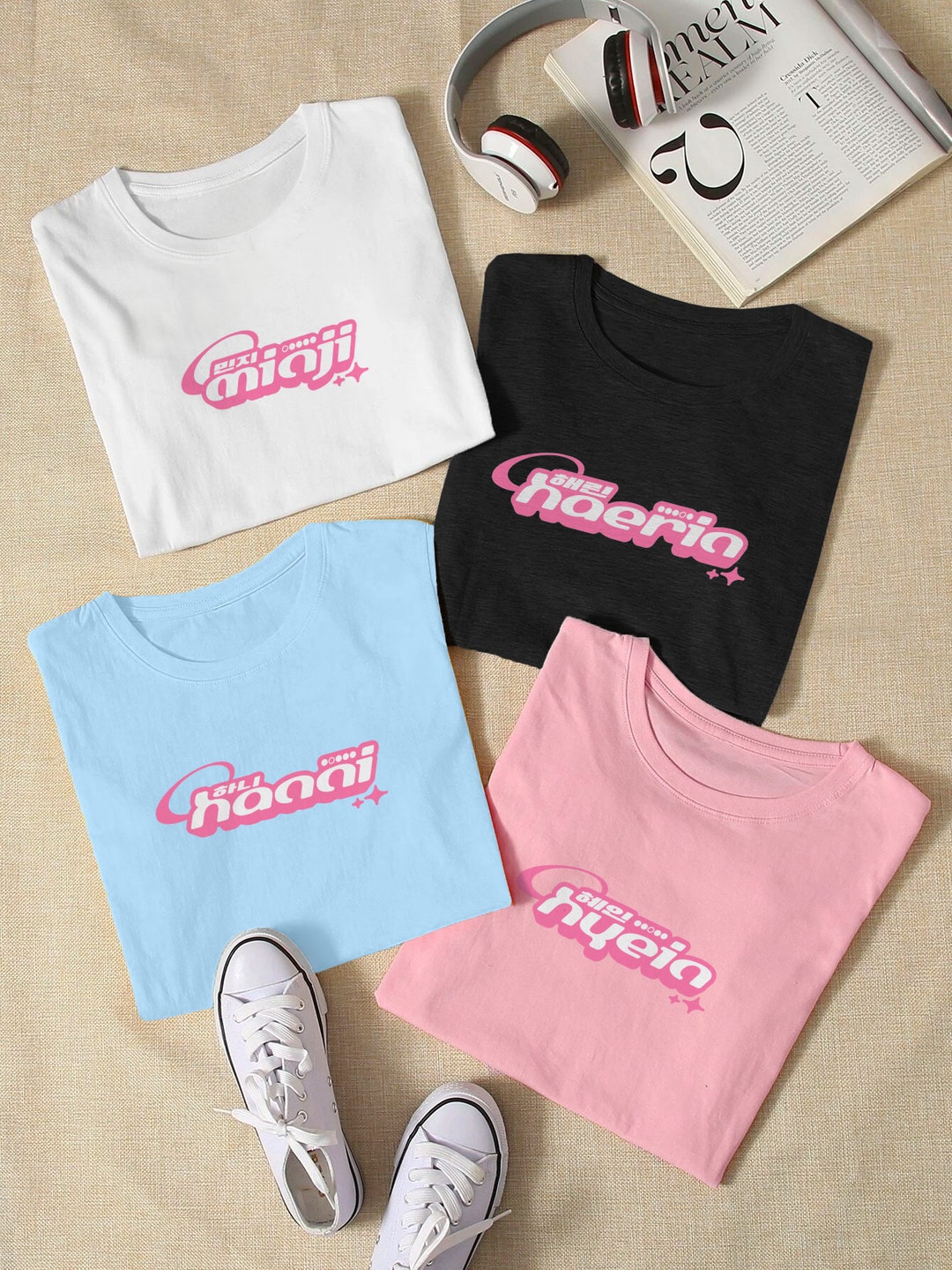 MINJI Newjeans Y2K T-shirt / K-pop Hanni Danielle Haerin Hyein New ...