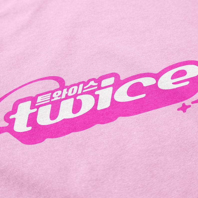TWICE Y2K Logo T-shirt / Momo Jihyo Nayeon Jeongyeon Sana Mina Dahyun Chaeyoung Tzuyu K-pop ...