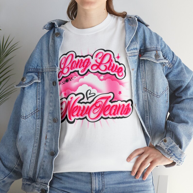 NEWJEANS 90s Airbrush T-shirt / K-pop Minji Hanni Danielle Haerin Hyein ...