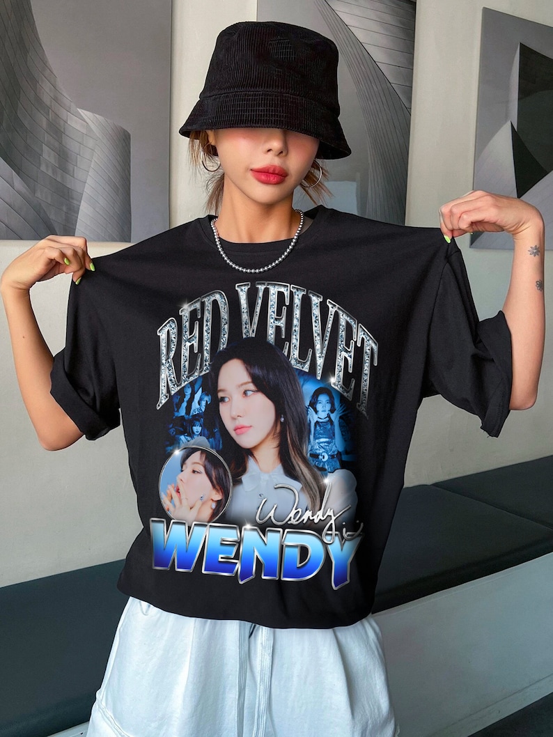 WENDY Red Velvet Rap Tee T-shirt / Irene Seulgi Joy Yeri 90s K-pop SM ...