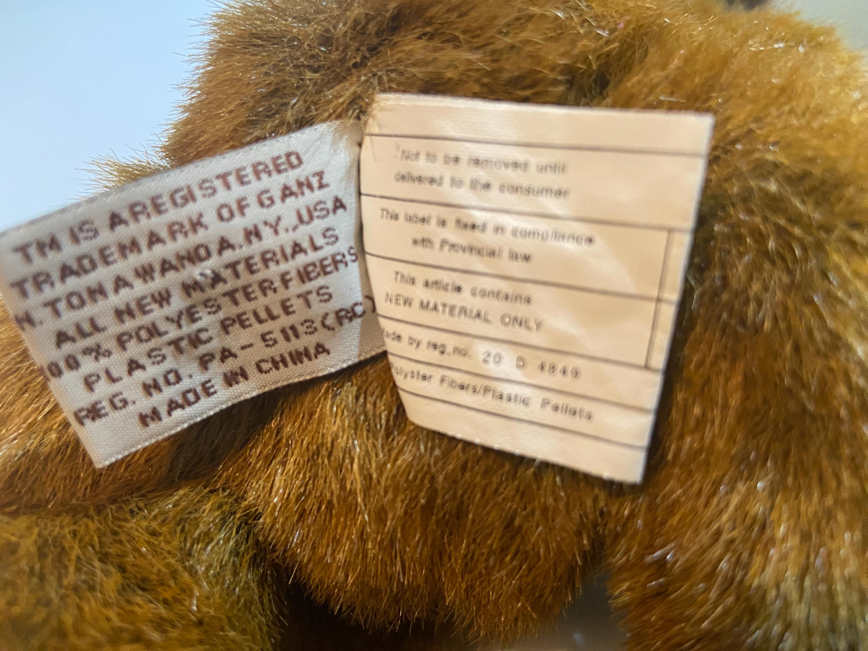 1990s Gantz Heritage Collection Teddy Bear With Tags Handpicked Vintage ...