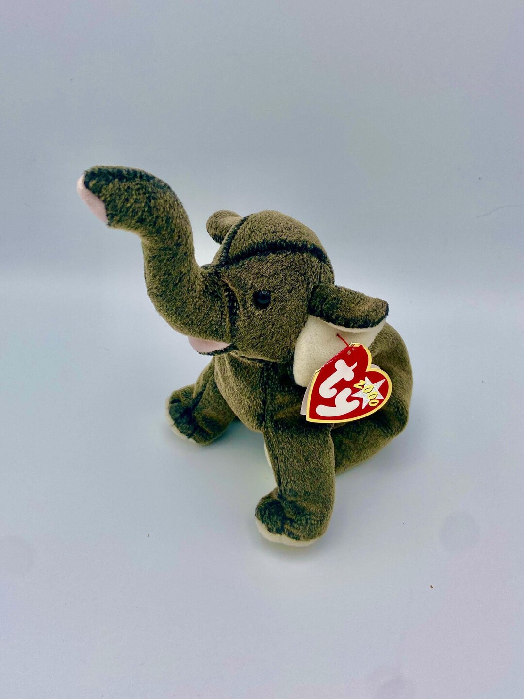 Vintage 2000 trumpet the Elephant TY Beanie Baby Plush Stuffy Toy 8.5 ...
