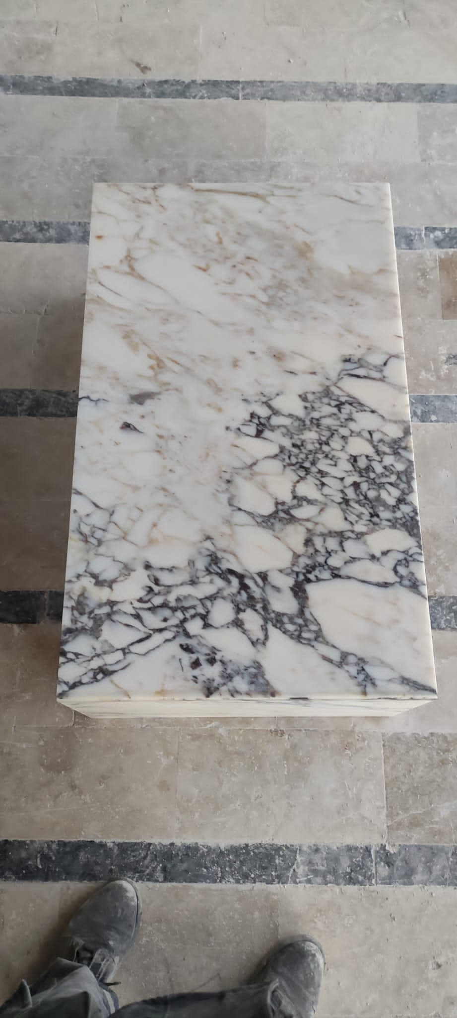 Calacatta Viola Marble Coffee Table, Custom Order Coffee Table, Natural ...