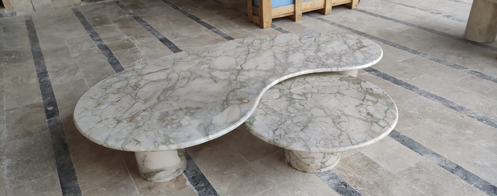 Calacatta Monet Marble Coffee Table, Custom Order Coffee Table, Marble ...