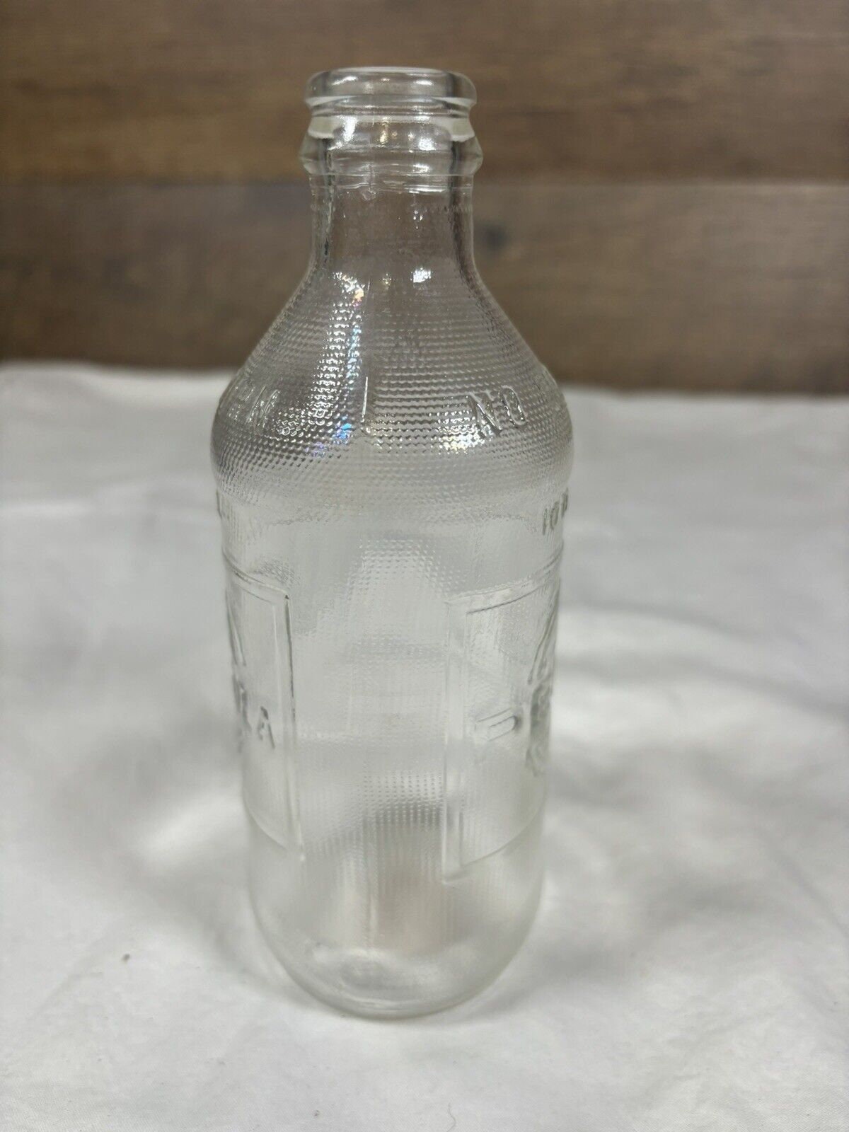 Vintage Pepsi Cola 10 Oz Clear Glass Bottle Embossed Square Logo - Etsy