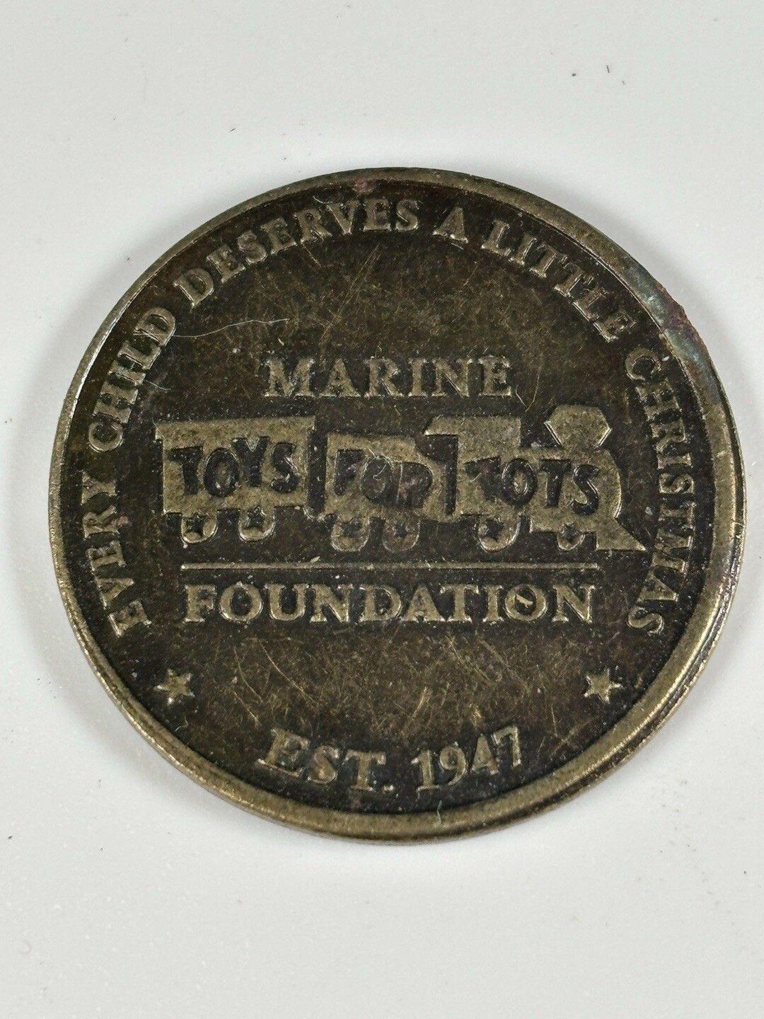Toys for Tots Token Challenge Coin USMC United States Marine Corps ...
