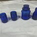 Vintage Vicks Vaporub Lidded Cobalt Blue Jar W Lid & 3 Vicks Bottle Lot ...