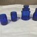 Vintage Vicks Vaporub Lidded Cobalt Blue Jar W Lid & 3 Vicks Bottle Lot ...