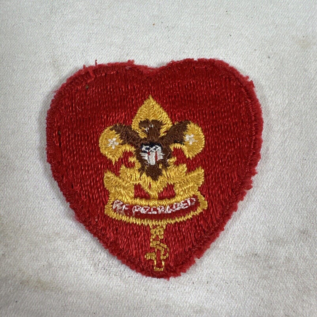 Vintage Life Scout Boy Scouts of America Rank PATCH Heart BSA Uniform ...