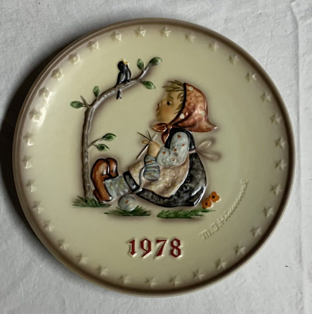 1978 MJ Hummel Annual Plate Painted West Germany 271 Happy - Etsy