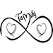 Family Infinity Symbol With Heart-shaped Photo Frames | Printable ...
