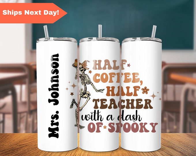 Teacher Halloween Gift, Teacher Halloween Mug, Teacher Halloween Decor ...